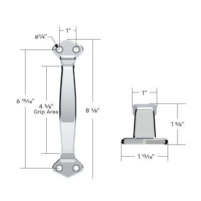 Chrome Grab Handle - Chrome Shop Canada