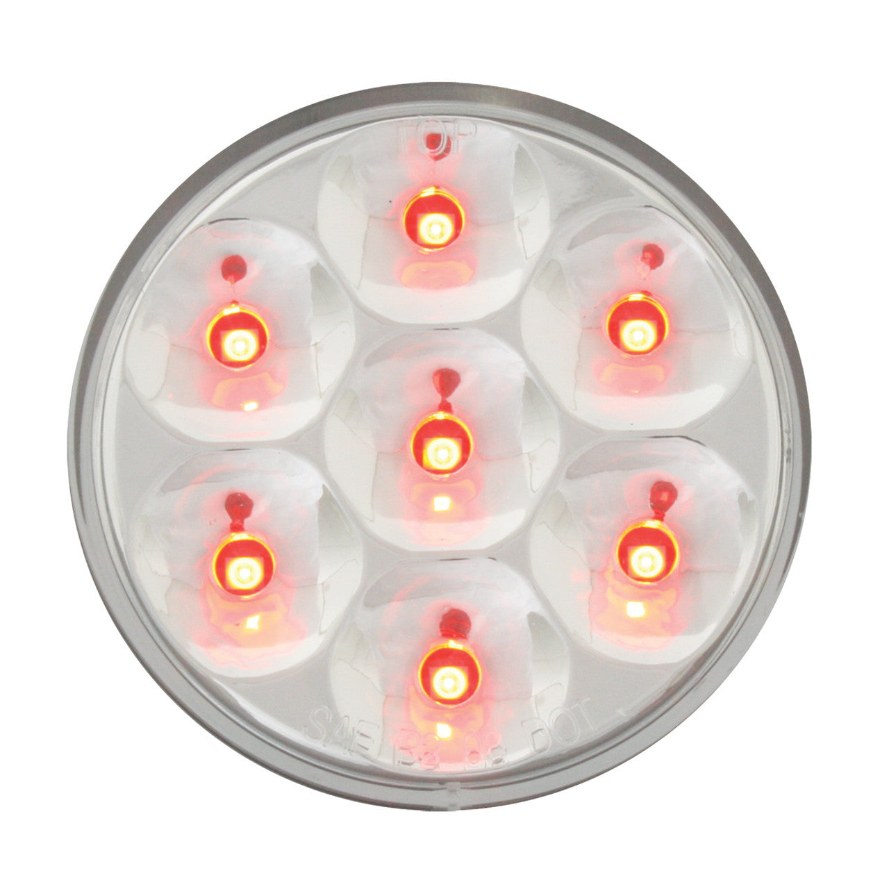 2" Round Low Profile Pearl Red LED Light – Chrome Shop Canada