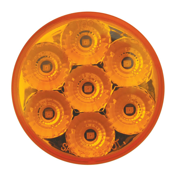 2" Round Amber Spyder LED - Chrome Shop Canada