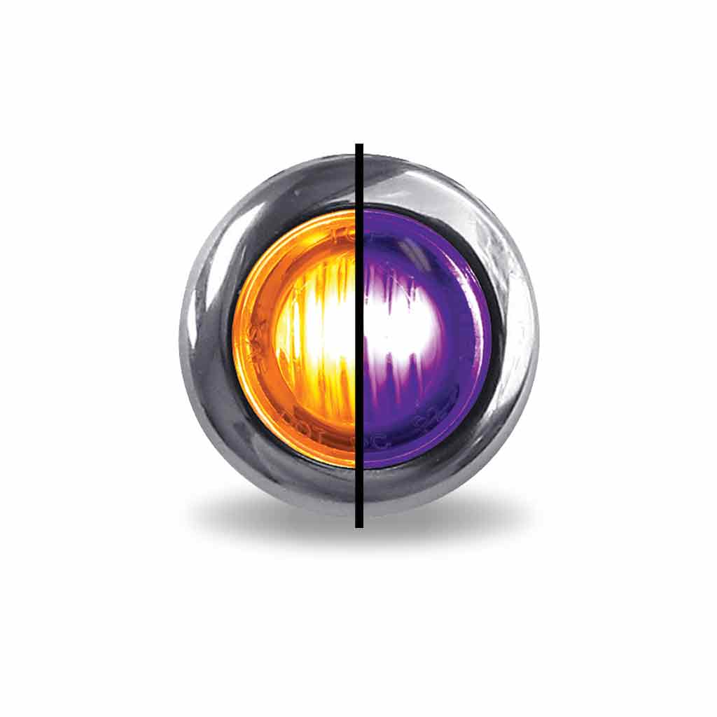 Amber / Purple 3/4" LED Light – Chrome Shop Canada