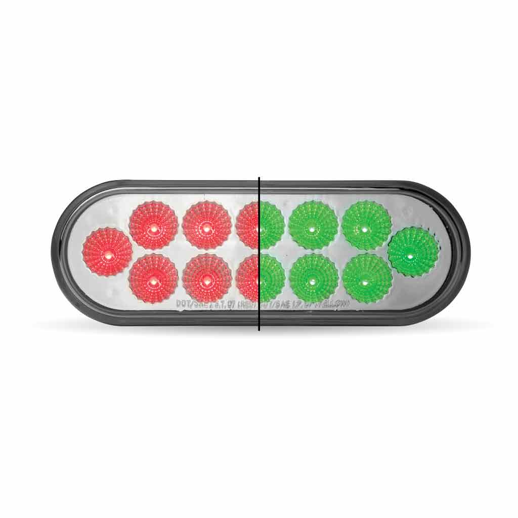 Oval Red -Green LED Light – Chrome Shop Canada